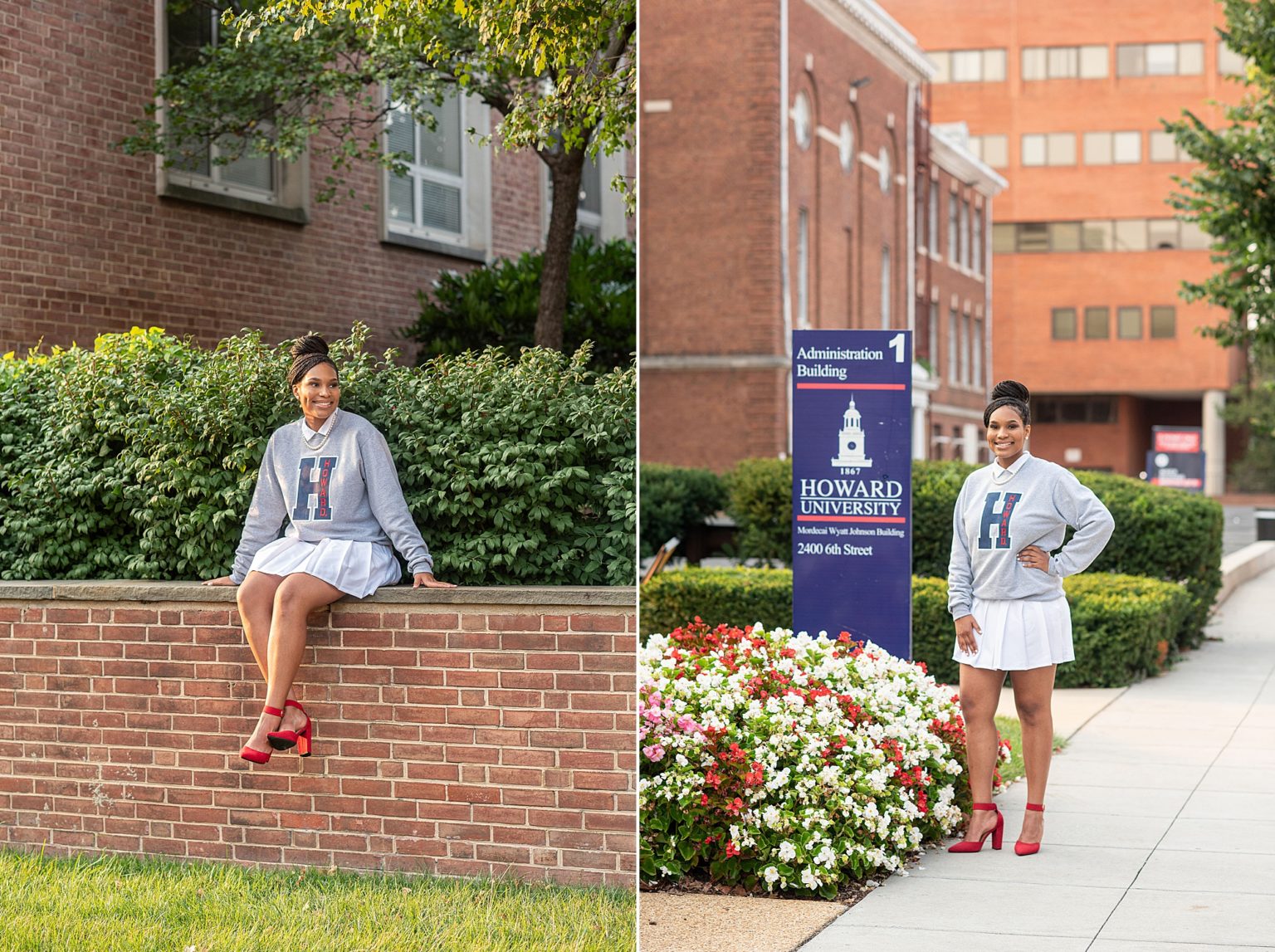 Howard University Freshman Portraits with DC Senior Photographer