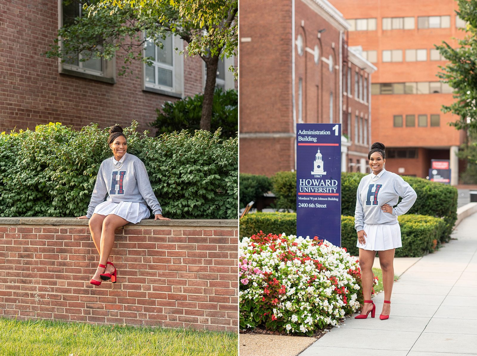 Howard University Freshman Portraits with DC Senior Photographer