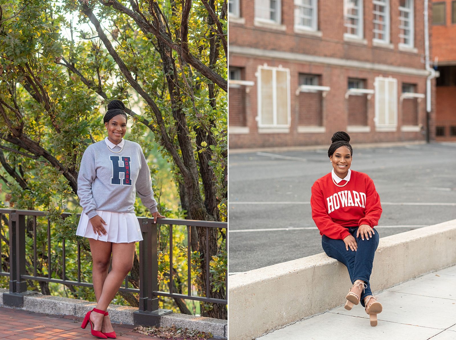 Howard University Freshman Portraits with DC Senior Photographer