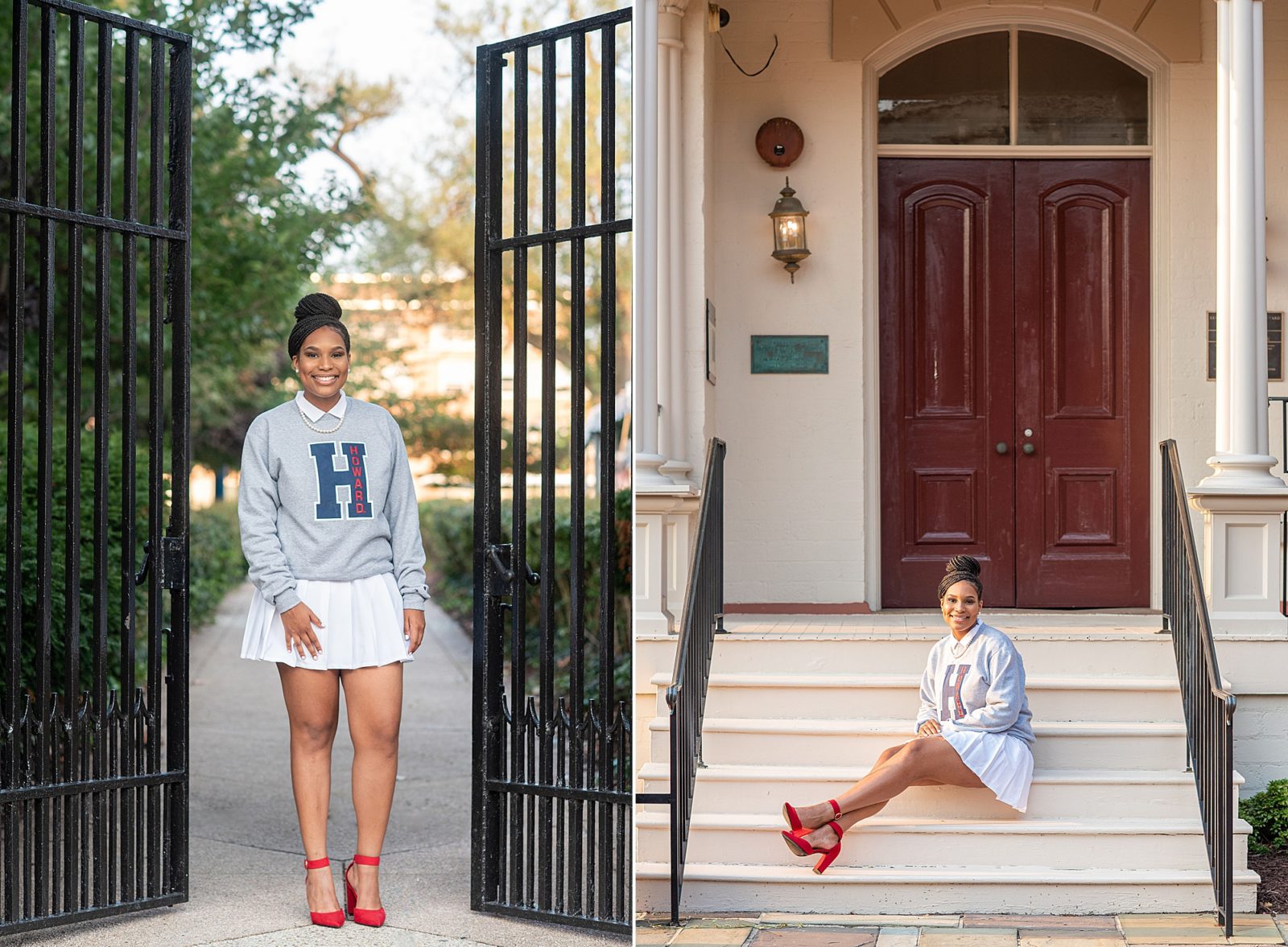 Howard University Freshman Portraits with DC Senior Photographer