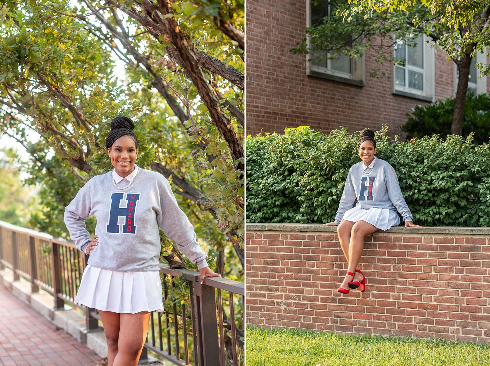 Howard University Freshman Portraits with DC Senior Photographer