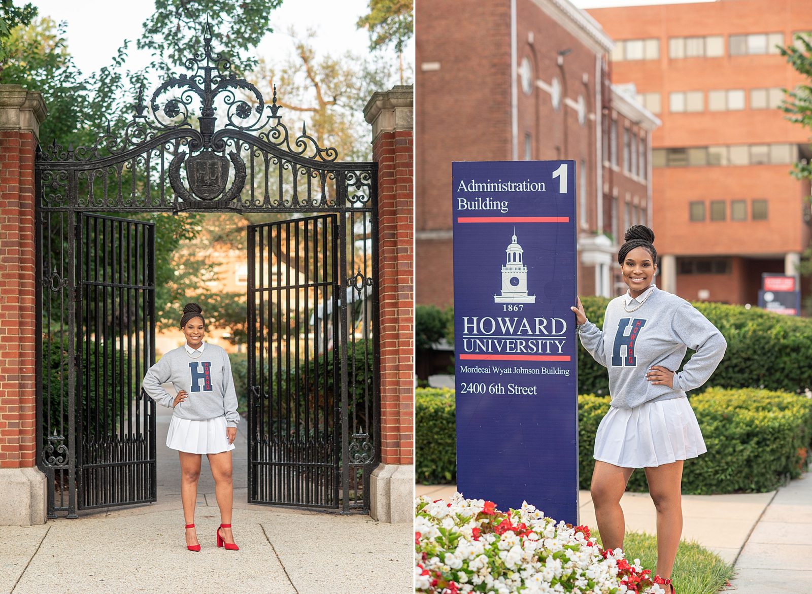 Howard University Freshman Portraits with DC Senior Photographer